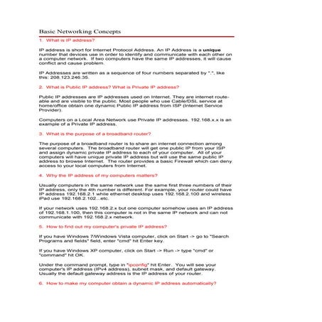 Basic networking concept1 | DOCX