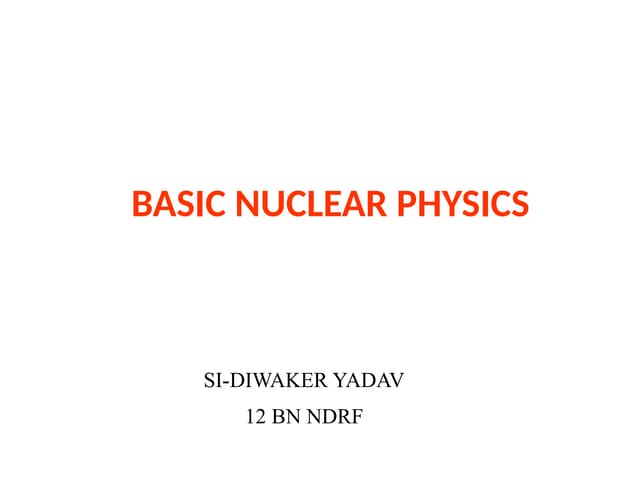 Basic Atomic structure | PPTX