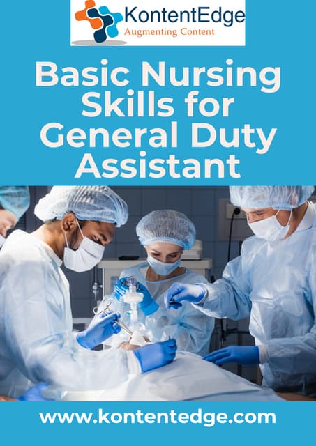 General Duty Assistant ( Nursing Care Assistant ) | PPT