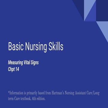 Basic nursing skills vital signs exam | PPTX