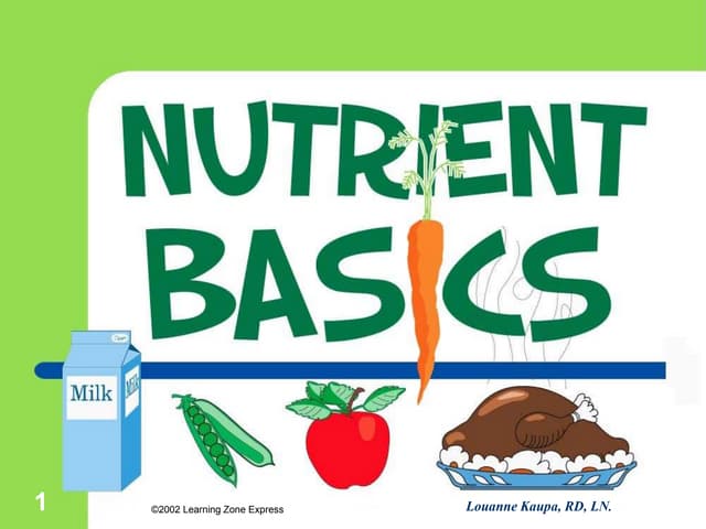 Nutrient Basics | PPT