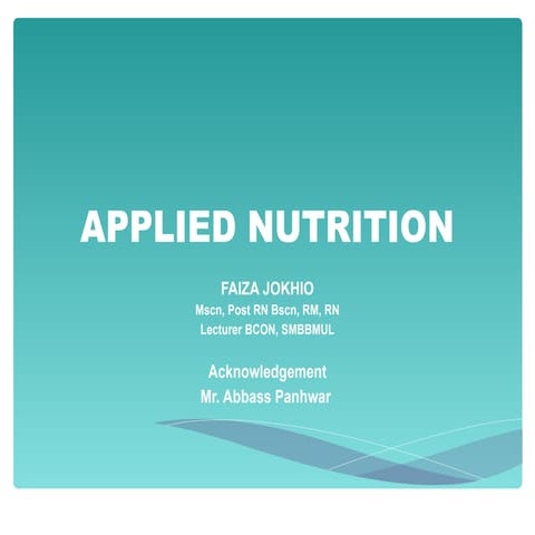PPT on Nutrients | PPT