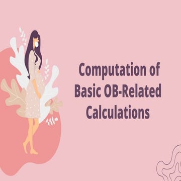 Basic OB Related Calculations for nurse.pdf