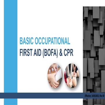 Basic Occupational First Aid, CPR and AED Training .pptx