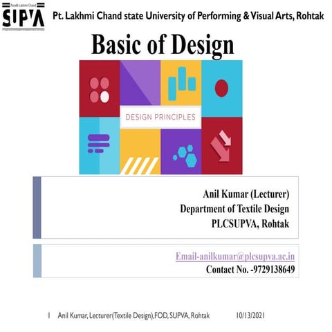 Basic Design I Principals of Design I | PPT