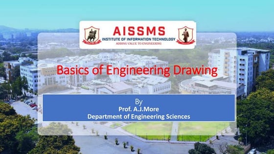 Lecture 1 - Technical Drawing Introduction | PPTX