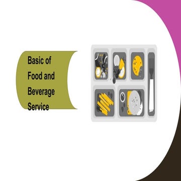 Basic of F&B Service.pptx | Dining Out | Food & Drink