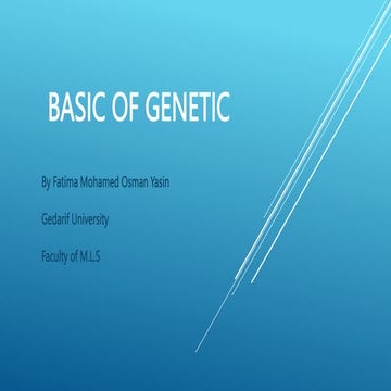 Basic Of Genetic.pptx ..story starting . | PPTX | Genetics | Science