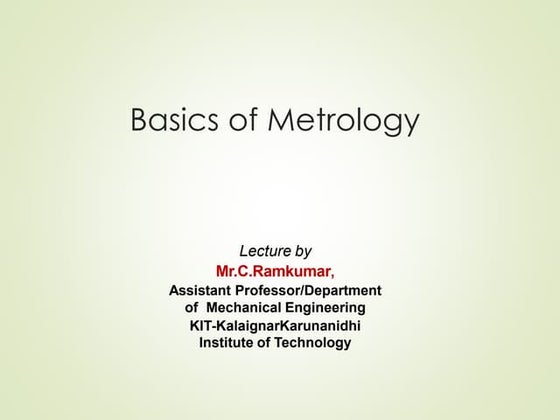 TYPES OF MEASUREMENTS | PDF
