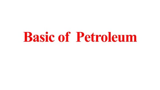 Physical and chemical properties of petroleum | PPT