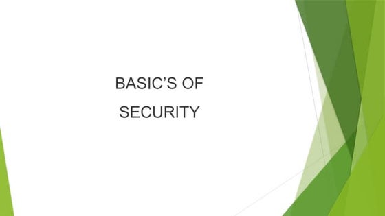 Security Presentation | PPT