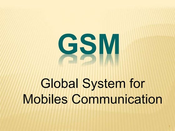 Gsm fundamentals | PDF