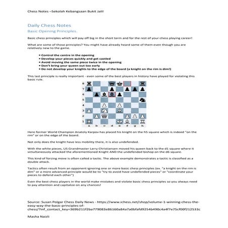 chesss | PDF | Games and Puzzles | Hobbies & Interests