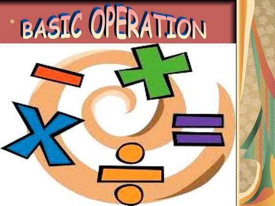 The Four Fundamental Operations | Ppt