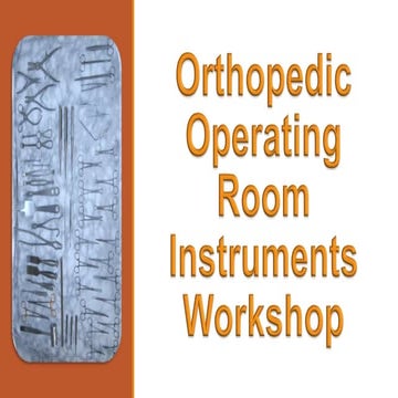 Basic orthopedic set | PPTX