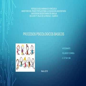 procesos psicologicos Basicos | PPTX