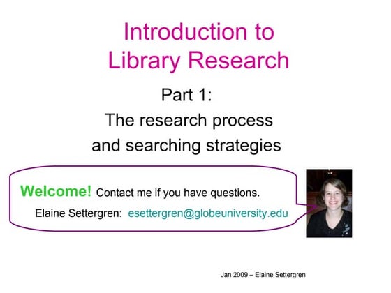 Introducing Research Skills | PPT | Education