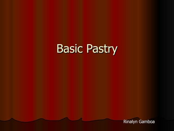 CHAPTER 1 YEAST PRODUCT (BAKING AND PASTRY) | PPT