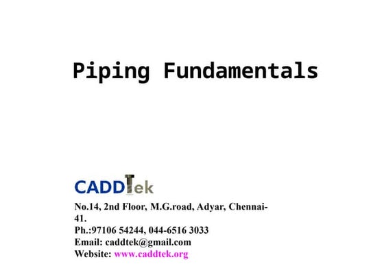 Pipe rack & rack piping | PPT | Technology & Computing