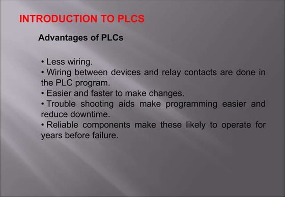 PPT on INDUSTRIAL AUTOMATION, PLC, SCADA | PPTX