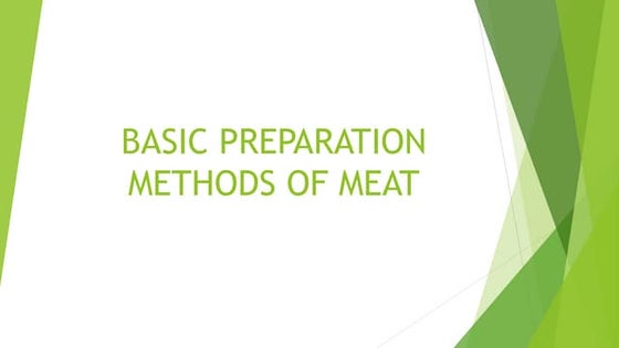 LESSON 1 PREPARE AND COOKING MEAT GRADE 10 | PPT