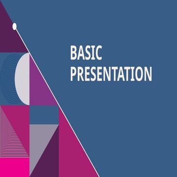 Basic Presentation template from microsoft office | PPTX