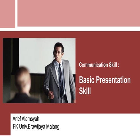 Basic Presentation Skill,PPDS.pdf tugas komunikasi | PDF