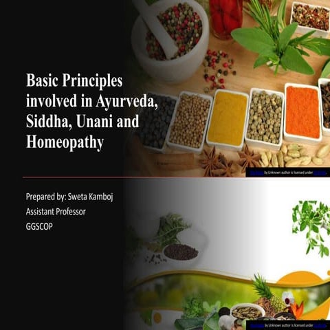 Basic principle of ayurvedic system unit II | PPTX