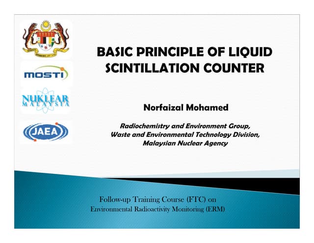Basic Principle Of Liquid Scintillation Counter Norfaizal Ppt