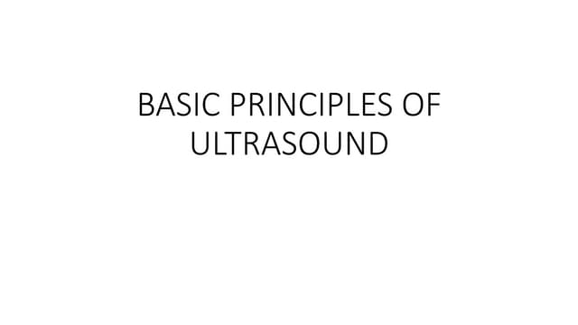 Ultrasound | PPTX