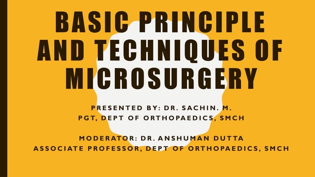 Basic principles of surgery | PPT