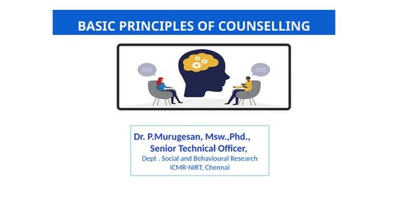 PRINCIPLES OF COUNSELLING | PPTX