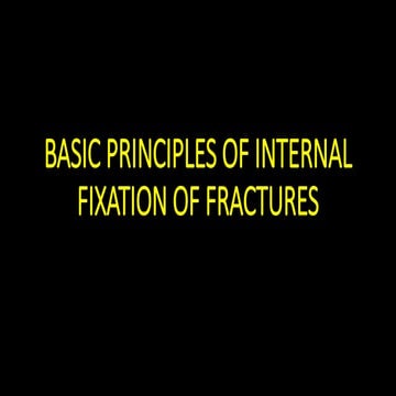 Basic principles internal fixation | PDF