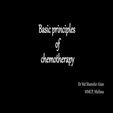Basic principles of cancer therapy | PPTX