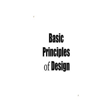 Basic Principles of Design | PPT