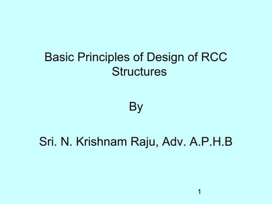 Reinforced Cement Concrete (RCC) | PPT