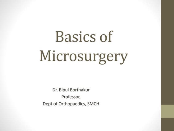Presentation microsurgery | PPT