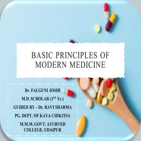 Basic principles of modern medicine [autosaved] | PPTX