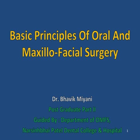 Basic principles of surgery | PPT