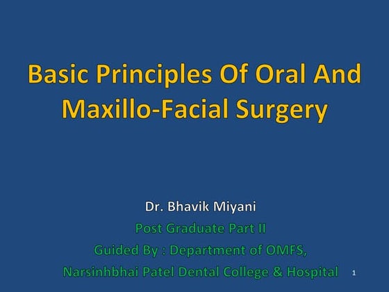 Plating systems and principles of fixation in maxillofacialtrauma | PPT