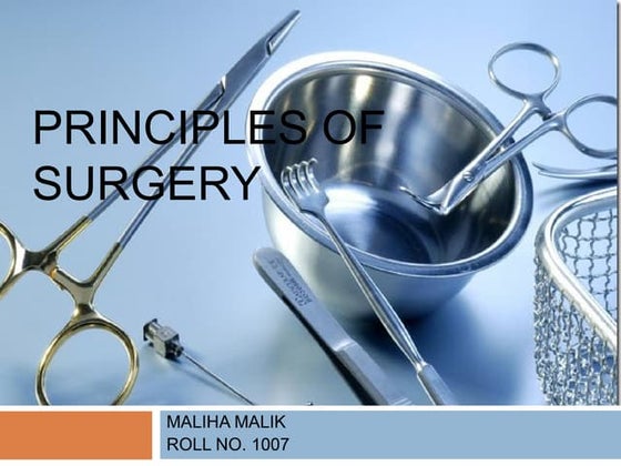 Principles of general surgery | PPT