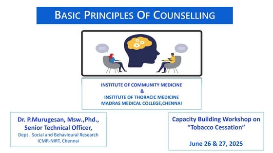 PRINCIPLES OF COUNSELLING | PPTX