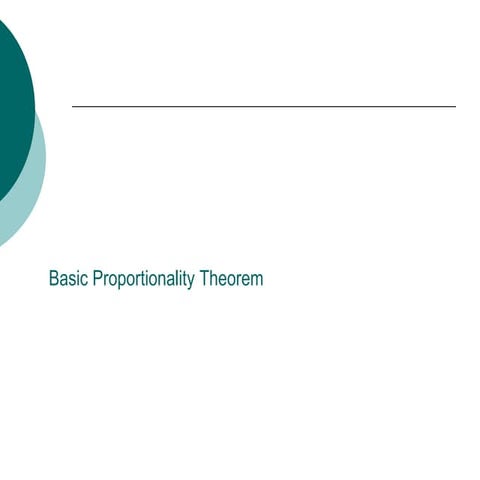 basic proportionality theorem.ppt