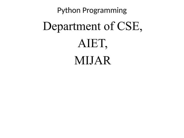 Basic Python Programs, Python Fundamentals.pptx Basic Python Programs, Python Fundamentals.pptx