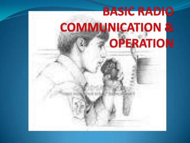 Basic radio communication | PPTX