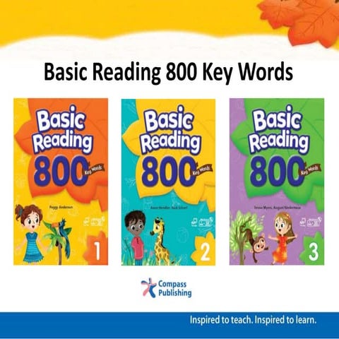 Basic Reading 800 Key Words - Walkthrough | PPTX