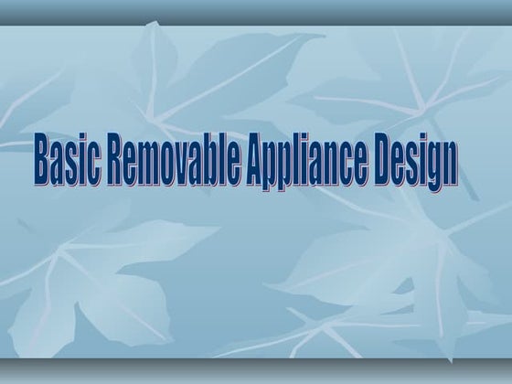 clasps in removable orthodontic appliance | PPTX