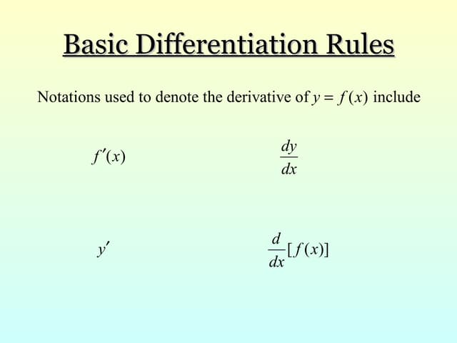 Basic Calculus 11 - Derivatives and Differentiation Rules | PPTX