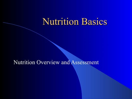 Basic tools in nutrition | PPT