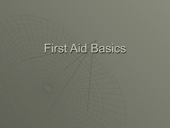 First Aid for Wounds | PPT